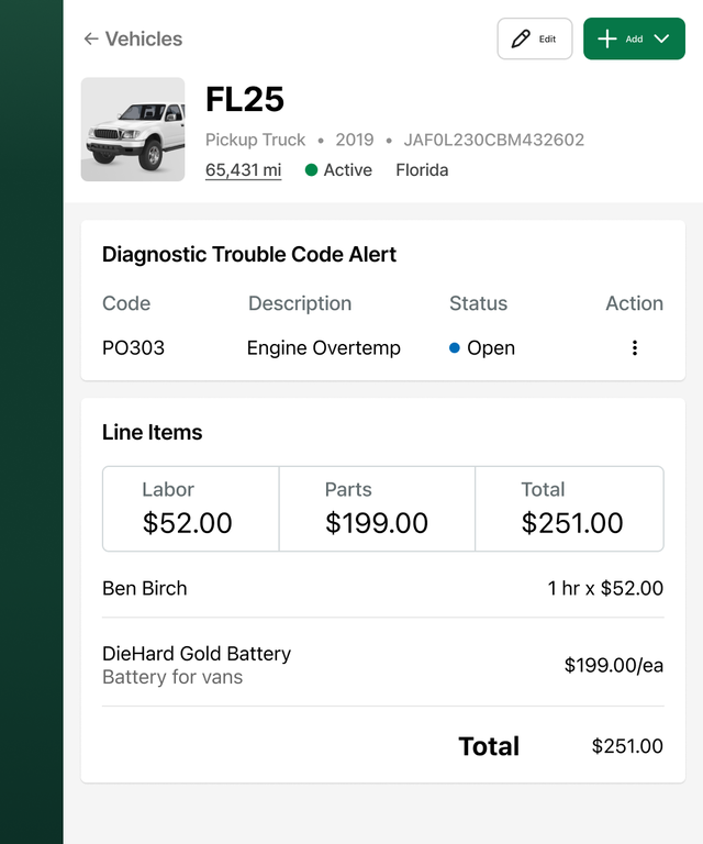 Fleetio Fleet Management API for Custom Integrations