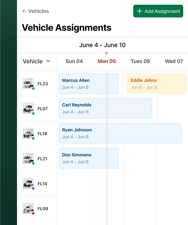 Driver Scheduling Software: Assign Vehicles & Track Usage