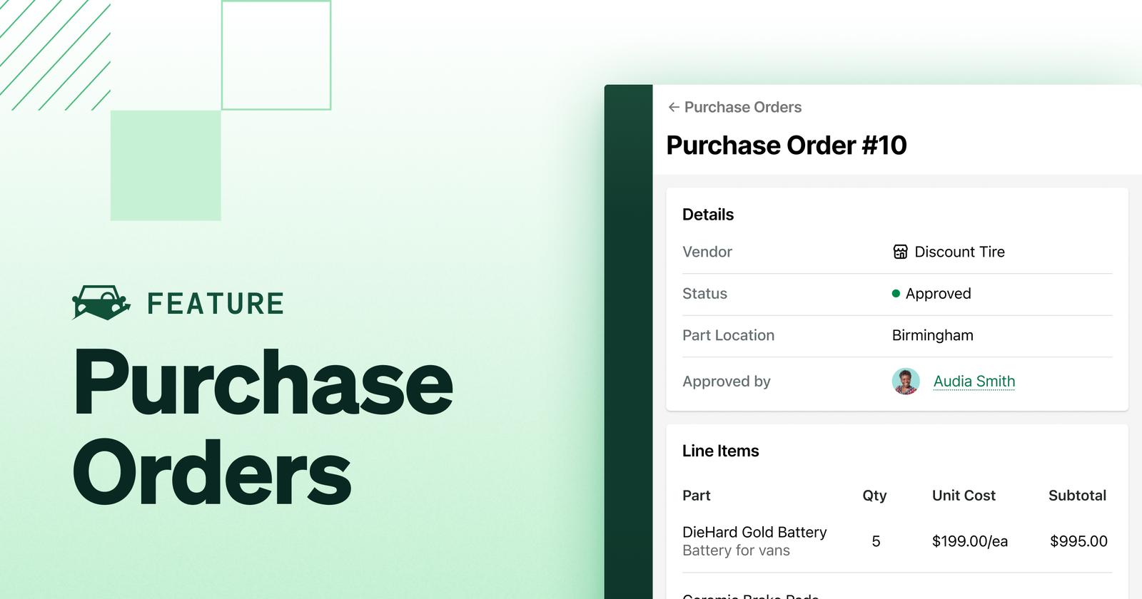 Digital Purchase Orders for Improved Inventory Management - Fleetio