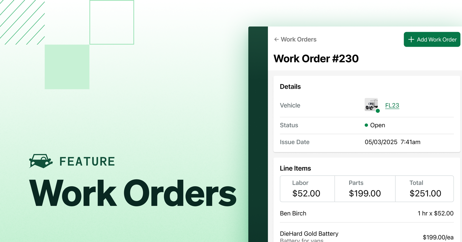 Work Order Software for Streamlined Fleet Maintenance - Fleetio