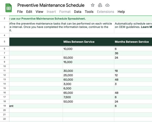 Preventive Maintenance Schedule Template | Free Download!