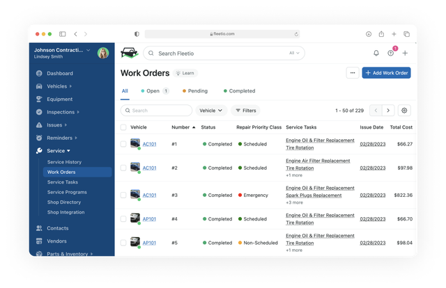 Free Maintenance Work Order Template - Fleetio